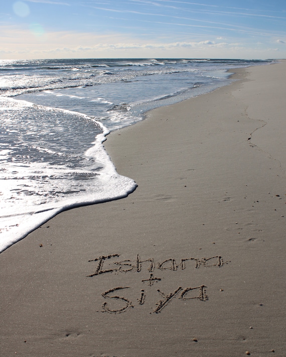 Beach Sand Writing