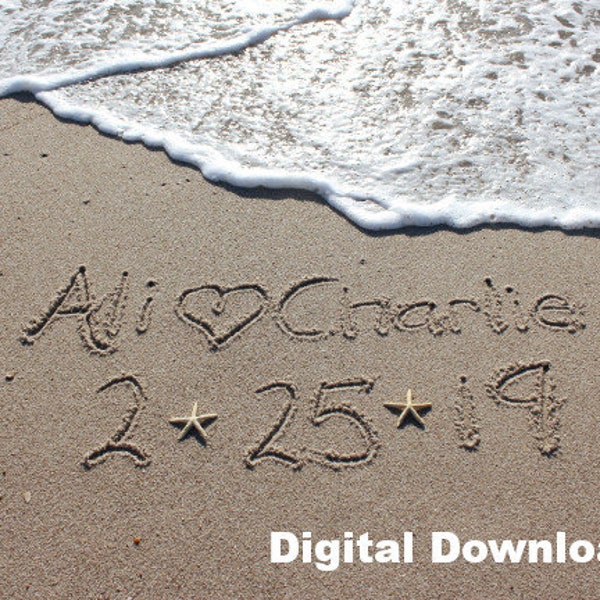 Names in the Sand - Etsy