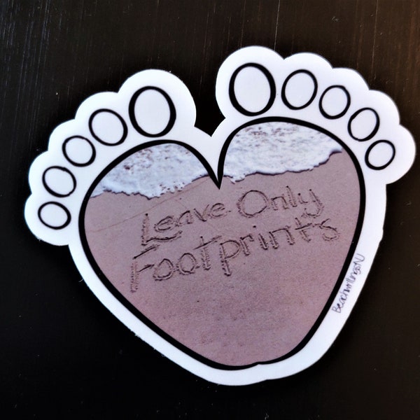 Footprint Sticker - Etsy