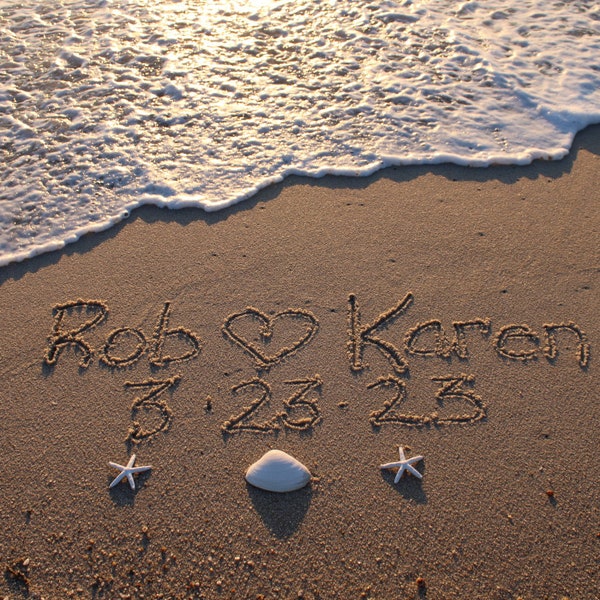Writing in the Sand - Etsy