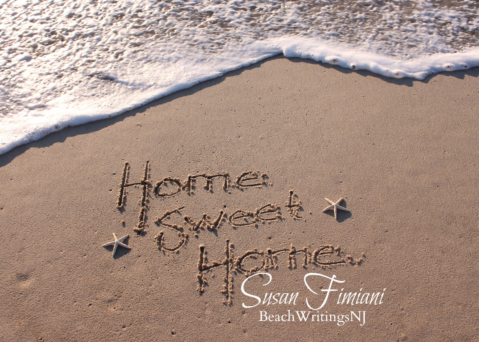 Home Sweet Home Written in the Sand Digital Download Beach - Etsy