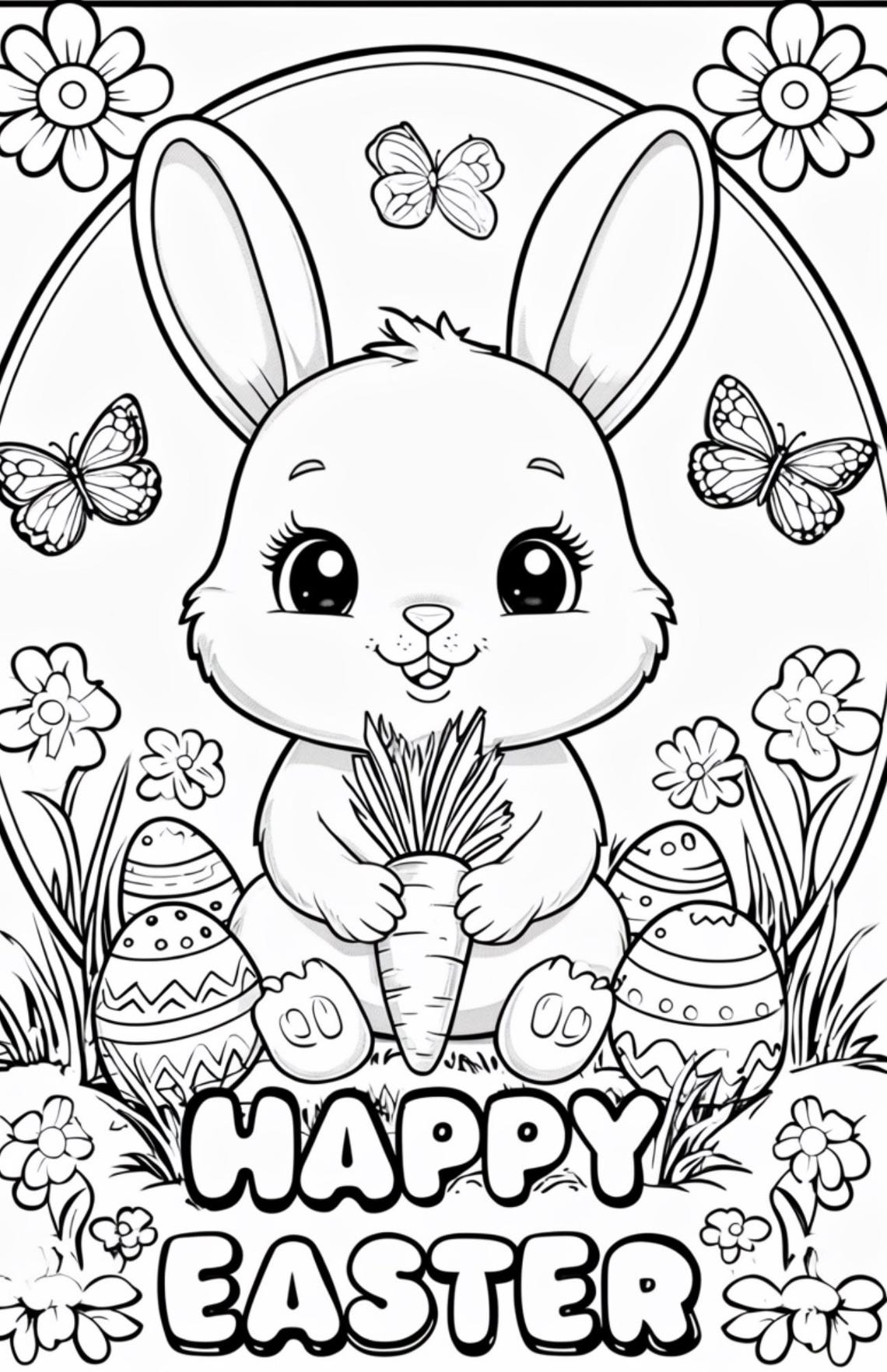 Bunny Tales and Easter Trails Coloring Sheets - Digital - Etsy