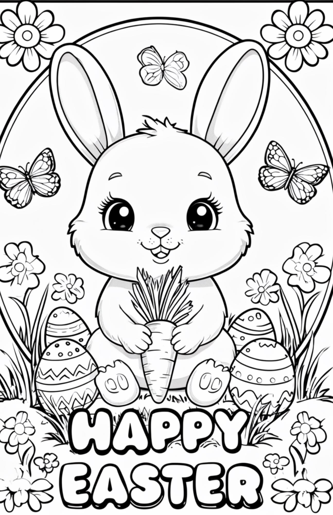 Bunny Tales and Easter Trails Coloring Sheets - Digital - Etsy