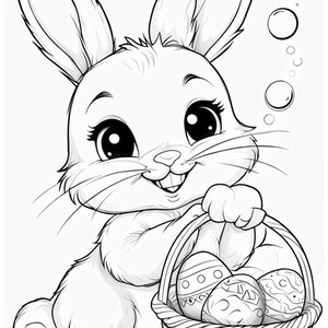 Bunny Tales and Easter Trails Coloring Sheets - Digital - Etsy