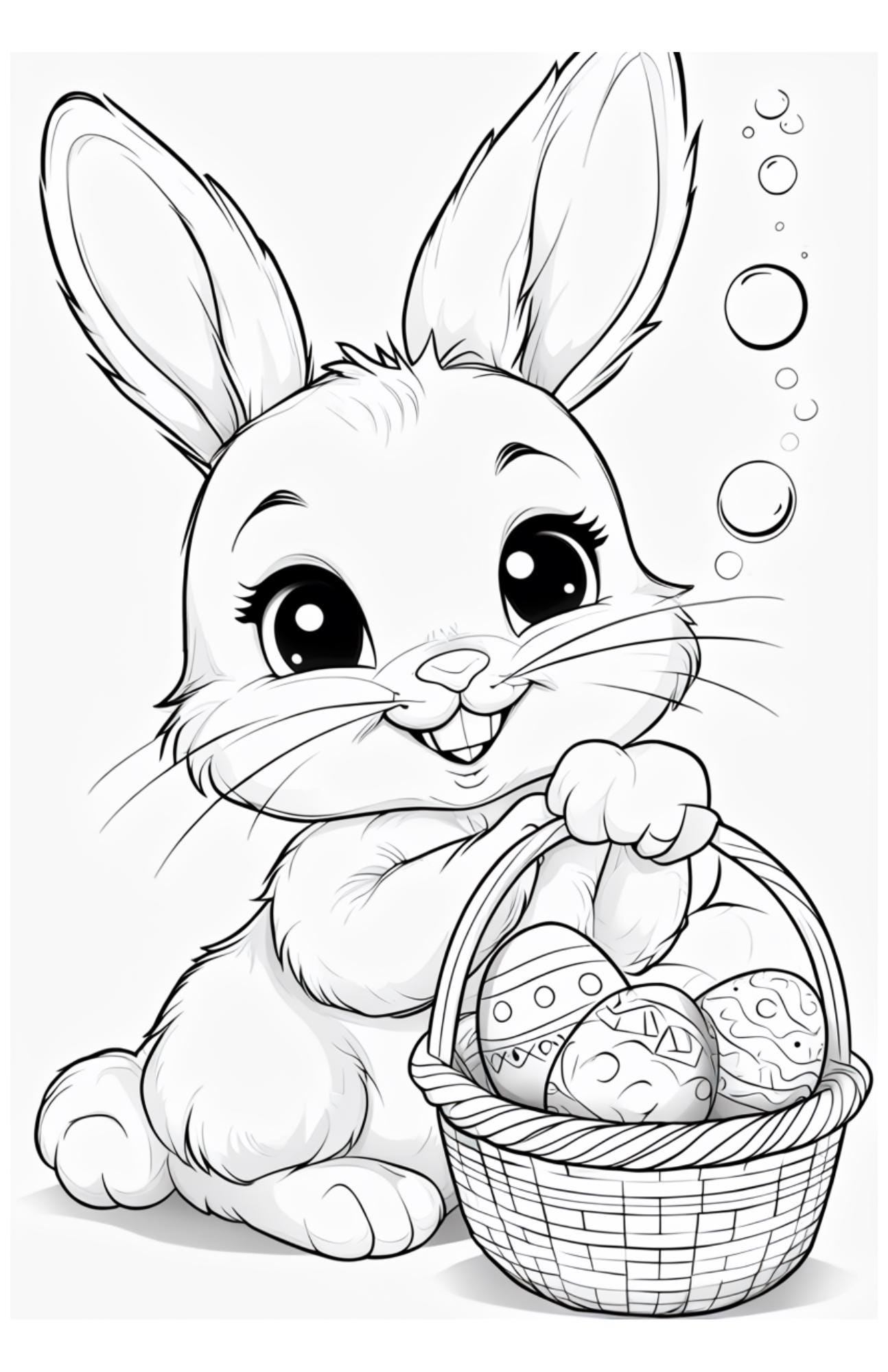 Bunny Tales and Easter Trails Coloring Sheets - Digital - Etsy