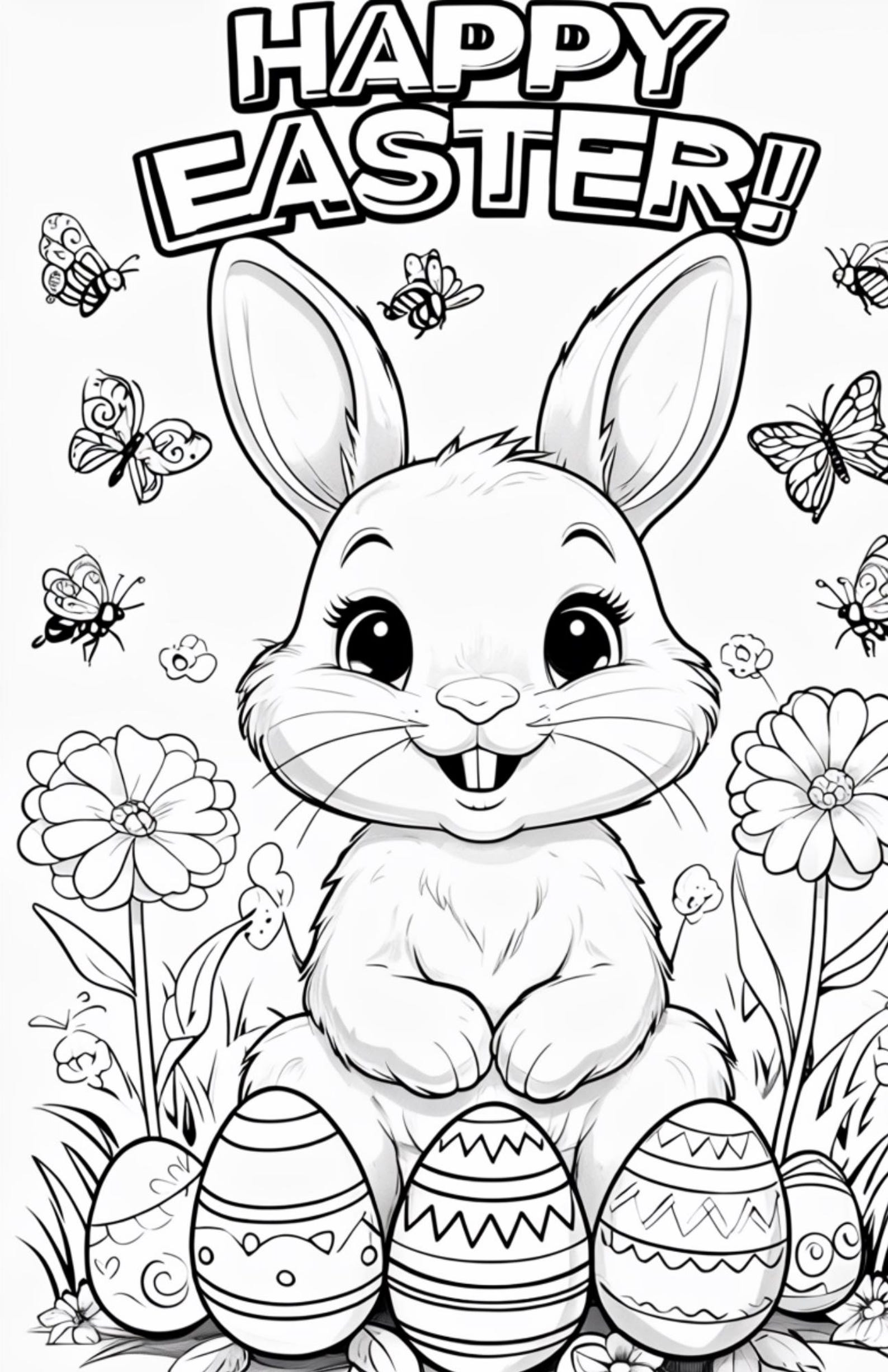 Bunny Tales and Easter Trails Coloring Sheets - Digital - Etsy