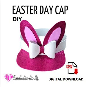 Easter Bunny Hat PDF Pattern Kids Size DIY Printable Template for EVA ...
