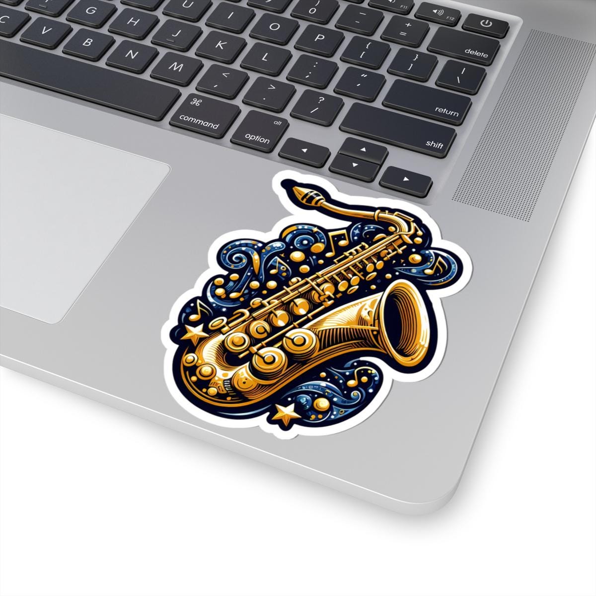 Saxophone Kiss-cut Sticker Jazz-inspired Vinyl Decal for Musicians ...