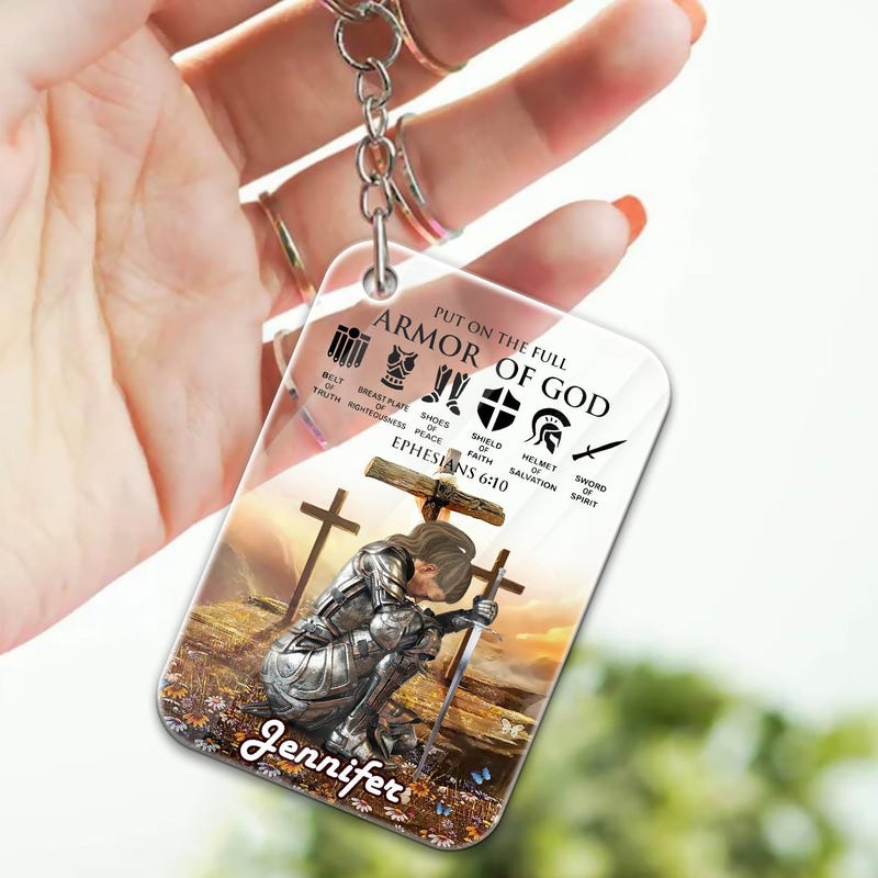 Armor of God Key Chain - Etsy