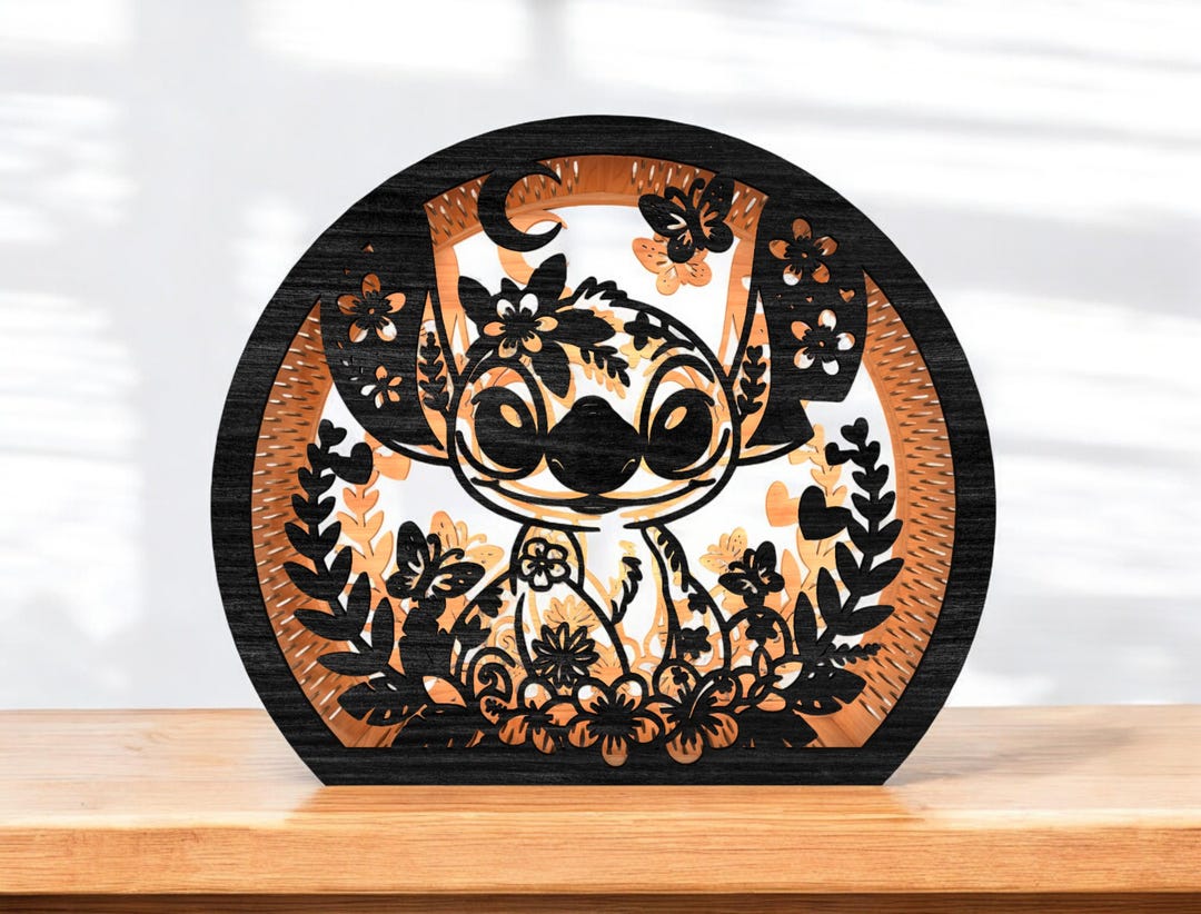 Cute Alien Lantern SVG, Floral Forest Lantern Laser Cut File Svg, Paper ...