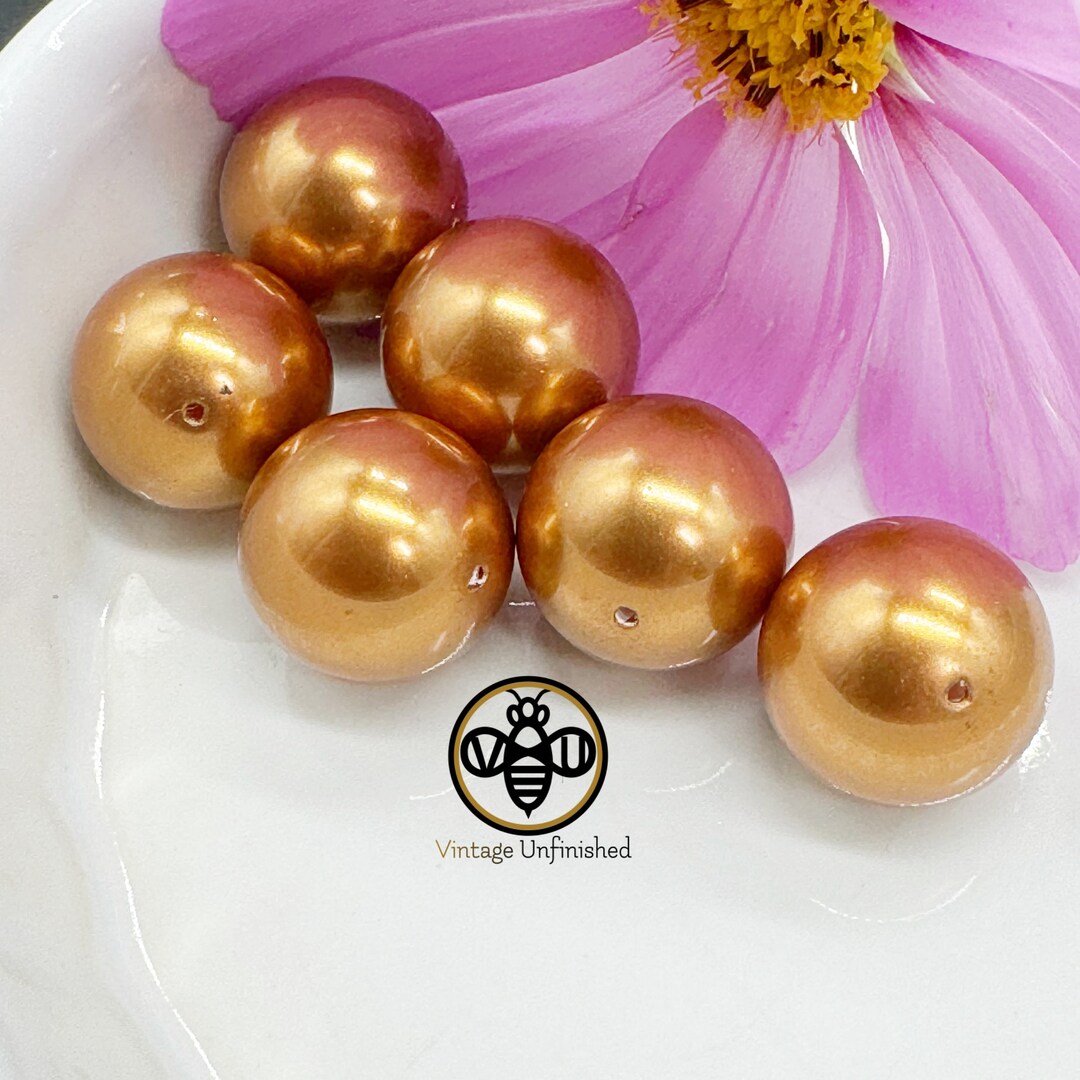 Swarovski Copper Pearls #5810 Vintage Swarovski Pearl Beads - Authentic ...