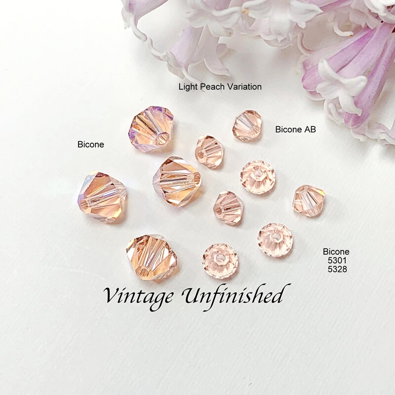 Peach Swarovski Crystals - Etsy