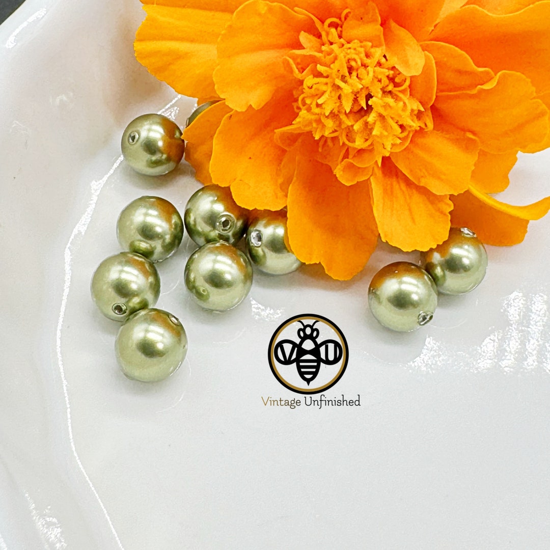 Swarovski Light Green Pearls 5810 Vintage Swarovski Pearl Beads ...