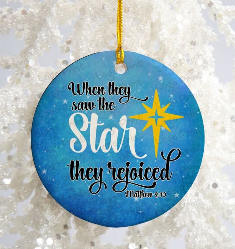 Personalized Christmas Ornament Bible Verse Ornament Rejoice | Etsy