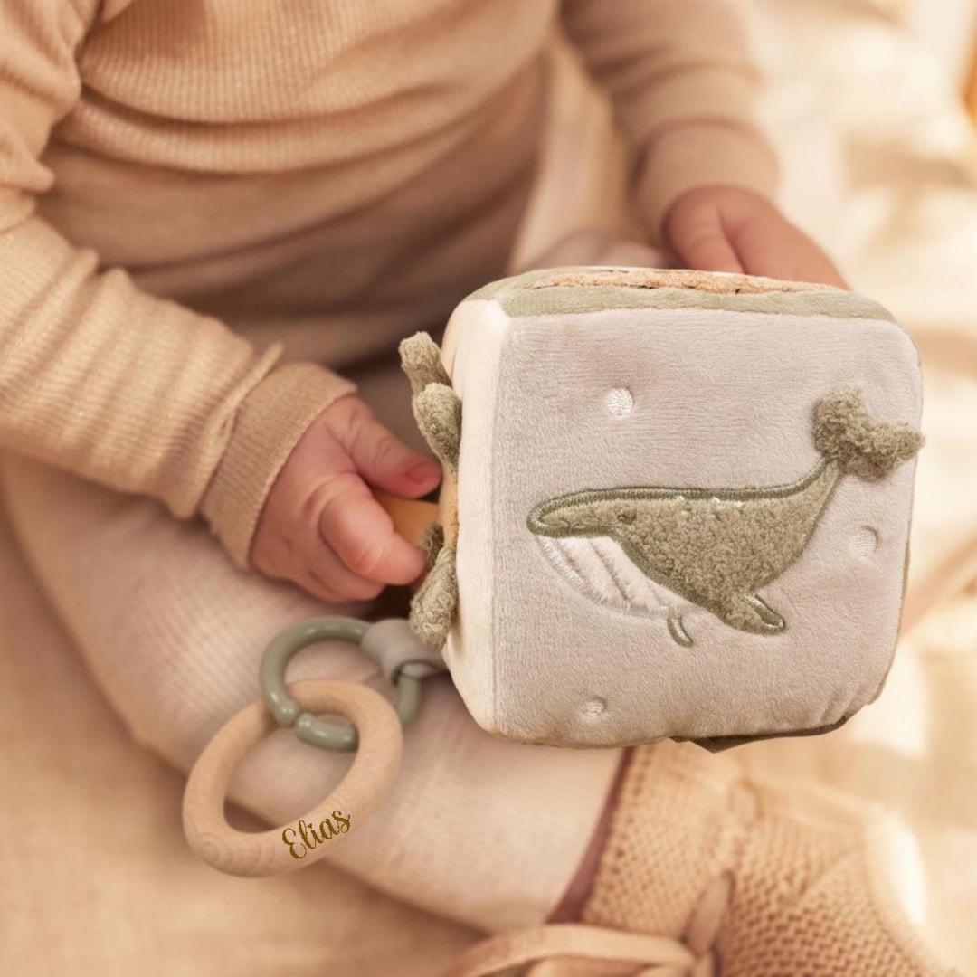 Personalized Fabric Activity Cube, Baby Play Cube, Baby Gift for ...