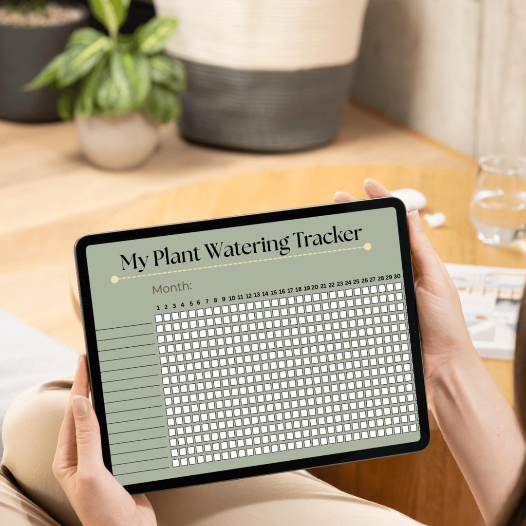 Plant Watering Tracker, Plant Care Journal (digital Download) - Etsy