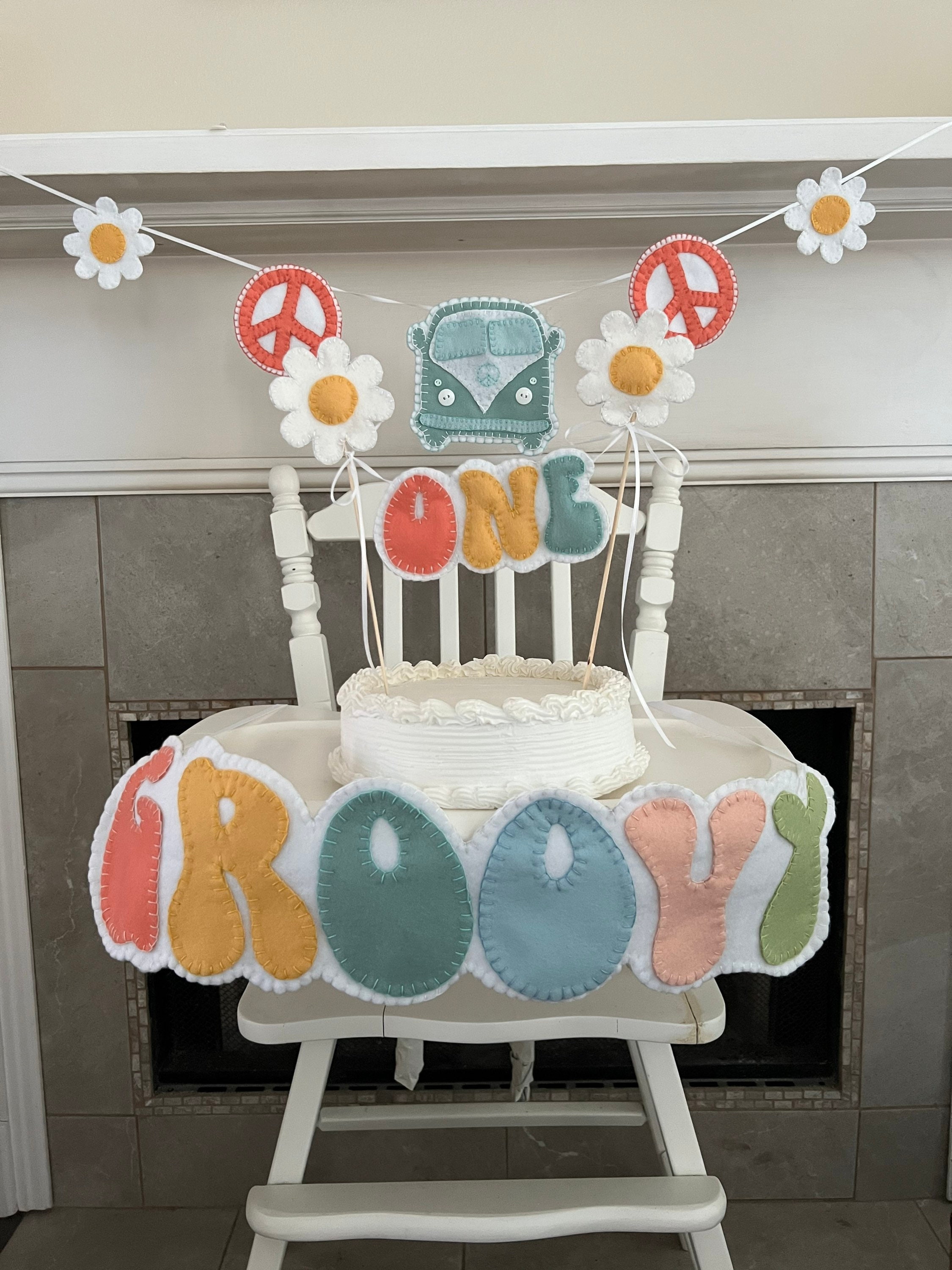 Groovy One Cake Topper One Groovy Birthday One Groovy Babe, Groovy ...