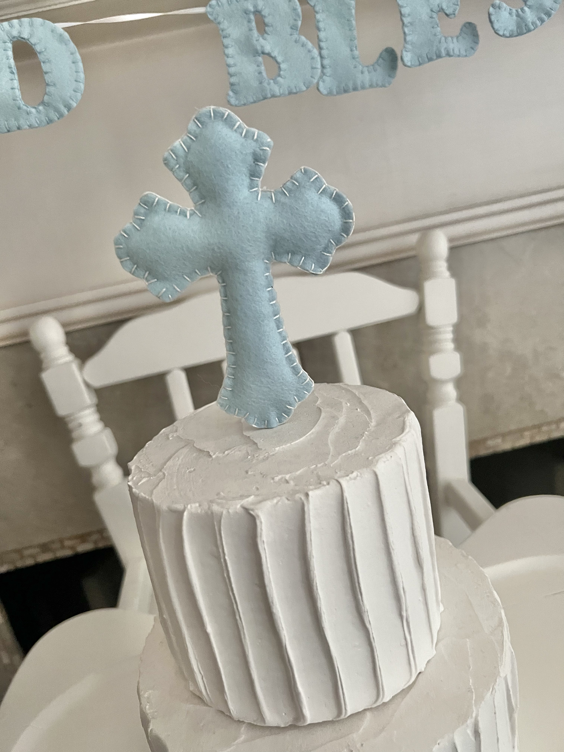 First Communion Cross Cake Topper Baptism Cake Topper Christening Cake ...