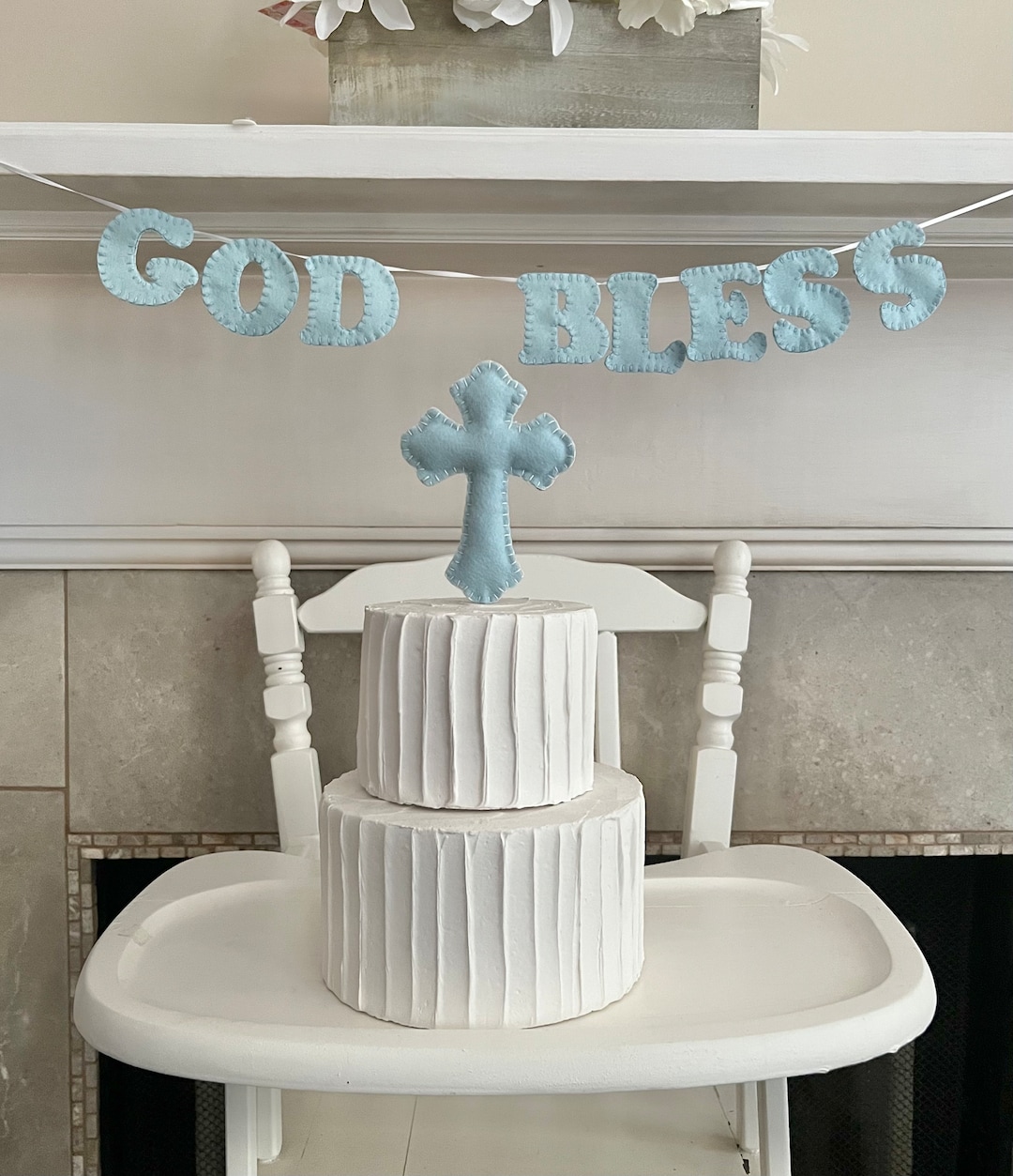 First Communion Cross Cake Topper Baptism Cake Topper Christening Cake ...