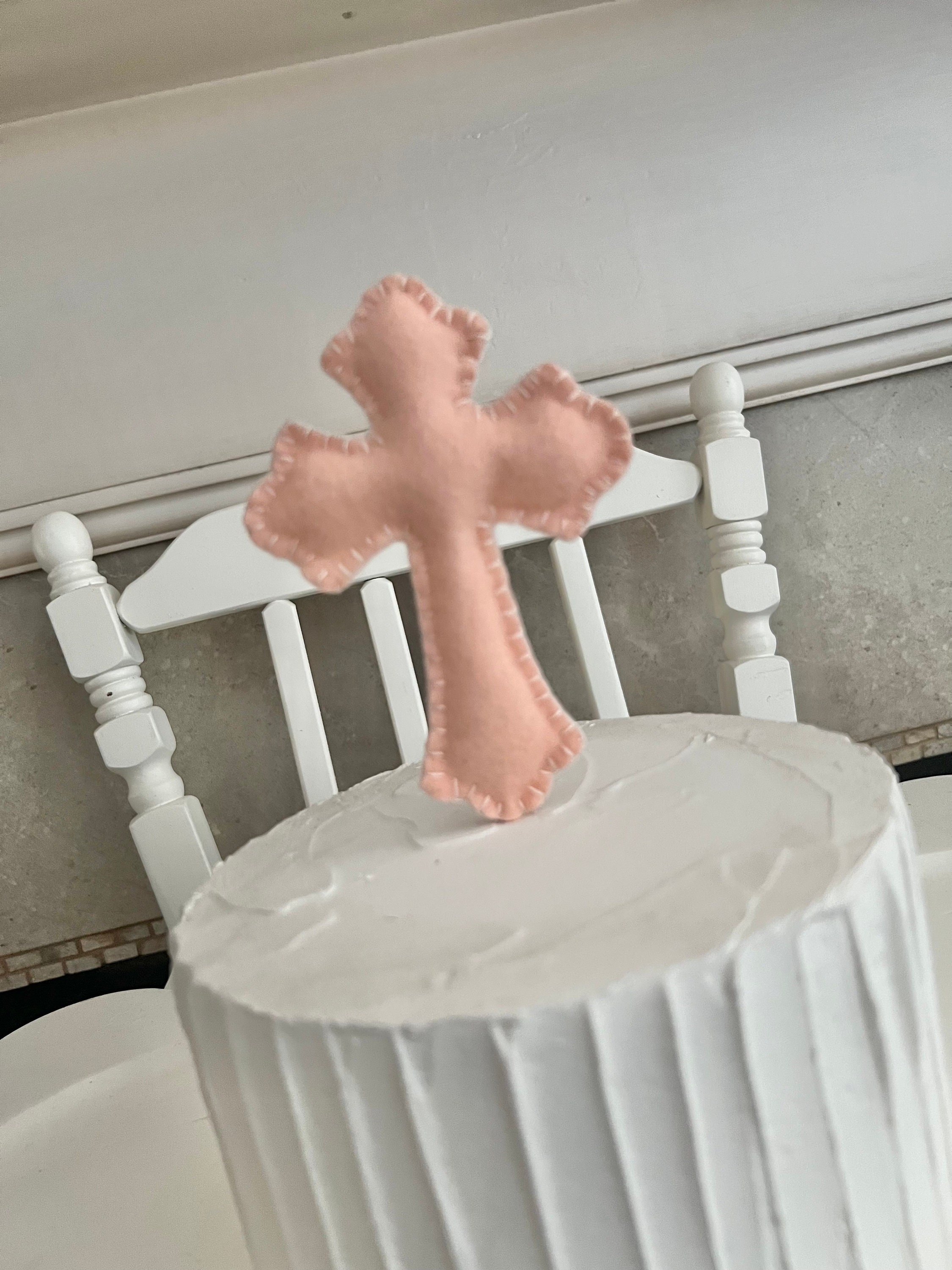 First Communion Cross Cake Topper Baptism Cake Topper Christening Cake ...
