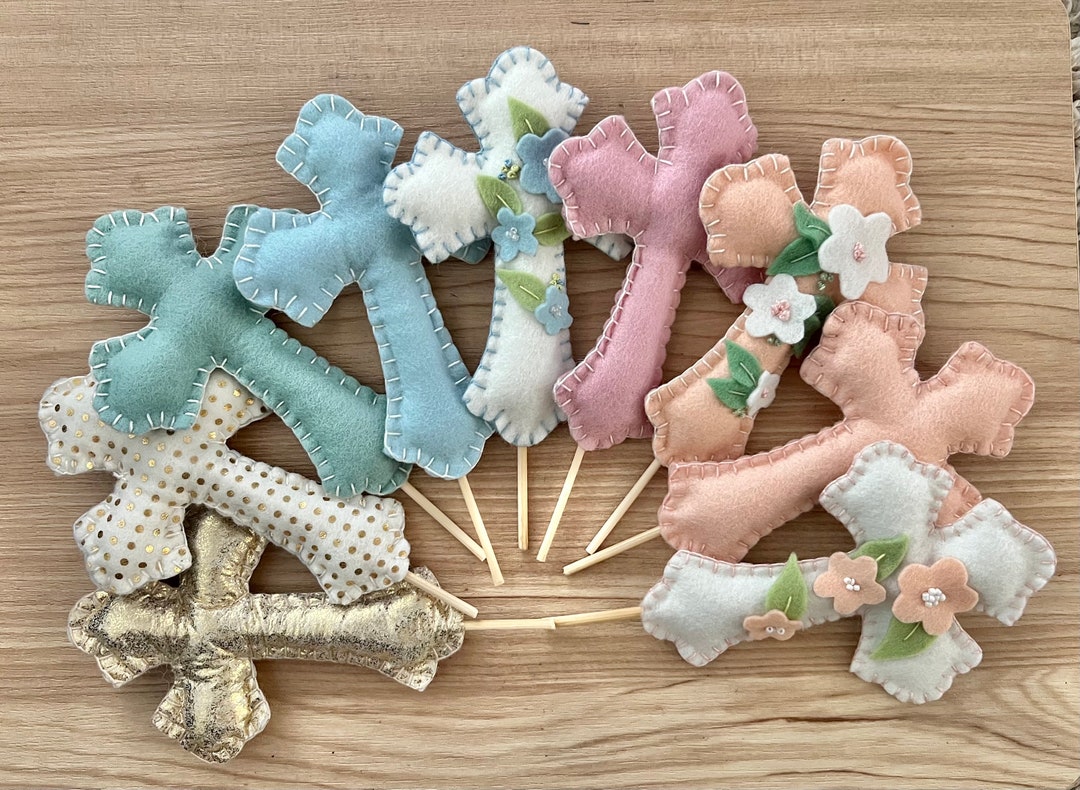 First Communion Cross Cake Topper Baptism Cake Topper Christening Cake ...