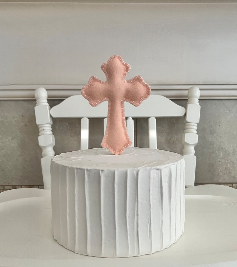 First Communion Cross Cake Topper Baptism Cake Topper Christening Cake ...