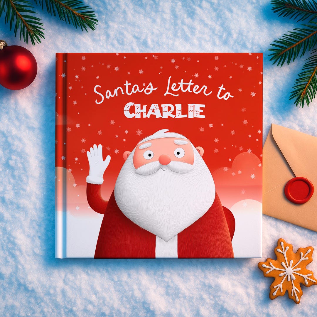 Personalized Christmas Story Book - Santa's Letter, Holiday Keepsake - Etsy