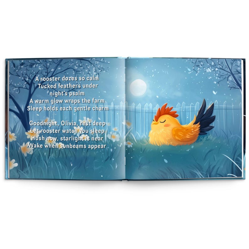 Personalized Children's Book, Farm Animals Bedtime Story, Custom Good ...
