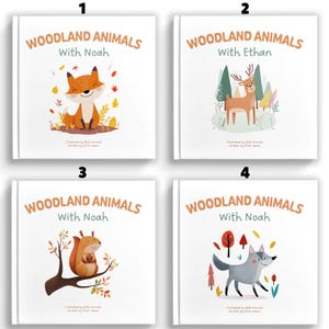 Personalized Woodland Animal Adventure Book, Custom Kids Name Story ...