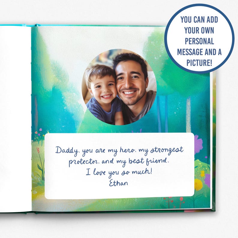 Personalized My Daddy My Hero Book, Custom Kids Name Birthday or Father ...