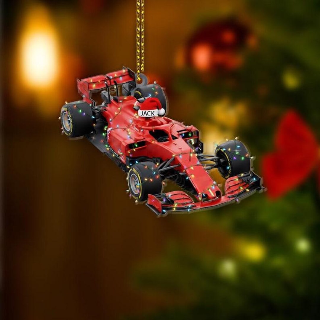 Personalized Race Car Christmas Ornament, Race Car Christmas, Race Car ...