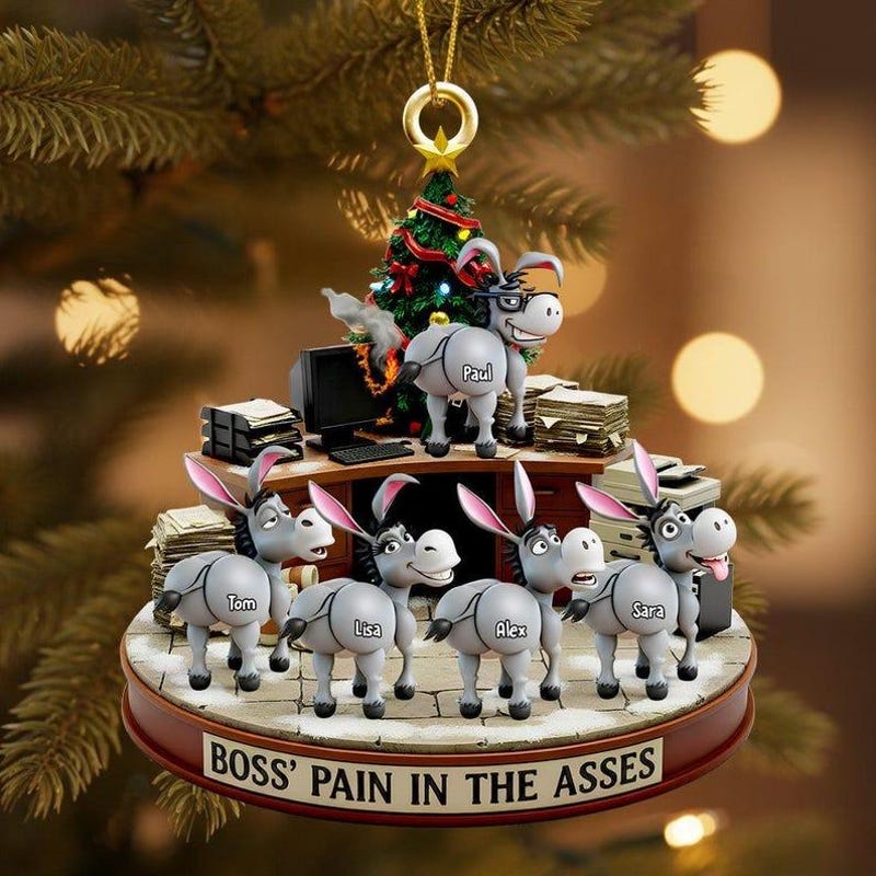 Funny Ornaments Boss - Etsy