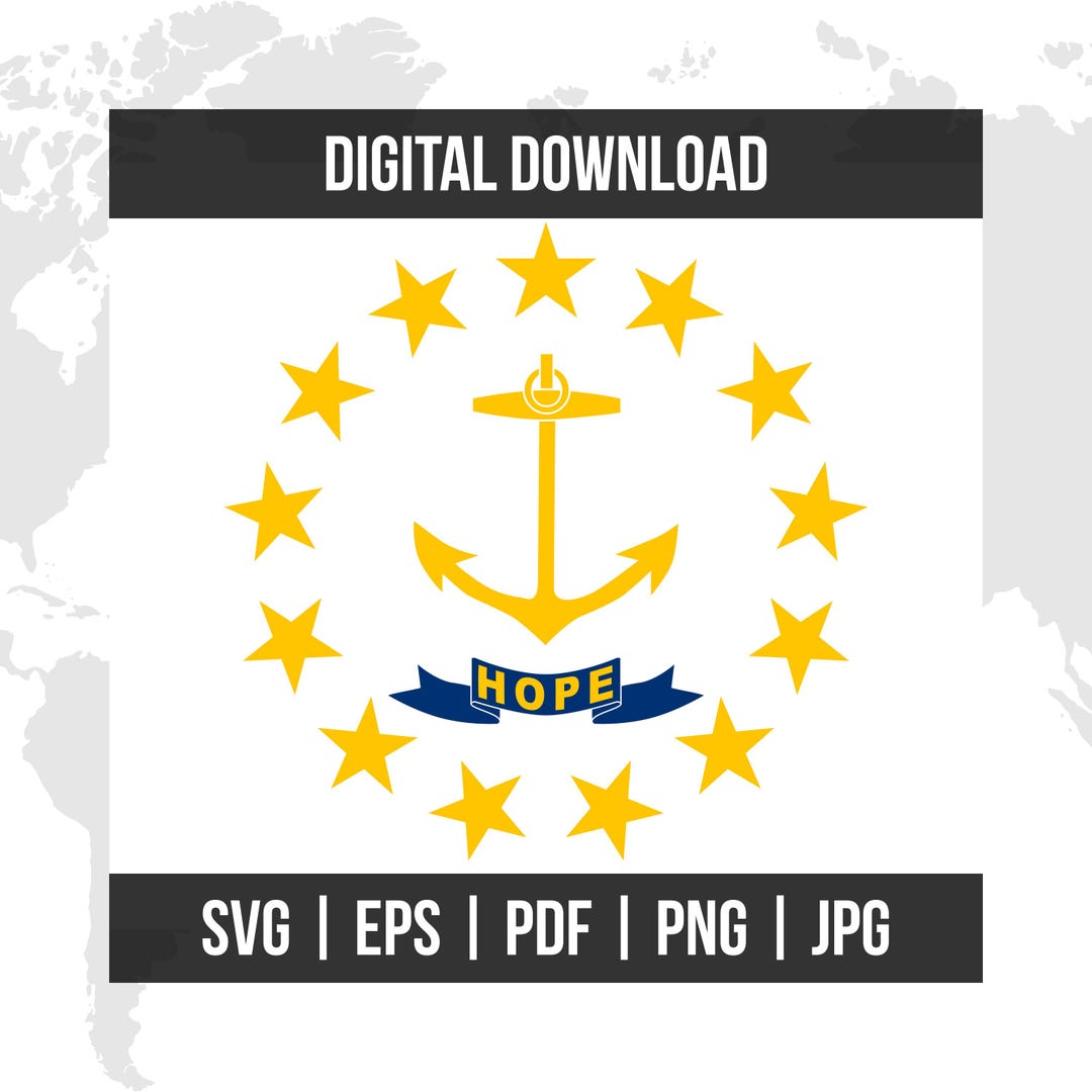 Rhode Island Flag | State Flag | Printable Vector Files | Digital ...