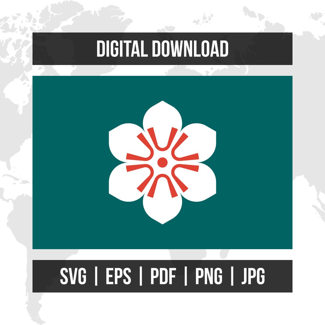 Saga Flag | Japan Prefectural Flag | Svg Eps Pdf Png Jpg | High-quality ...