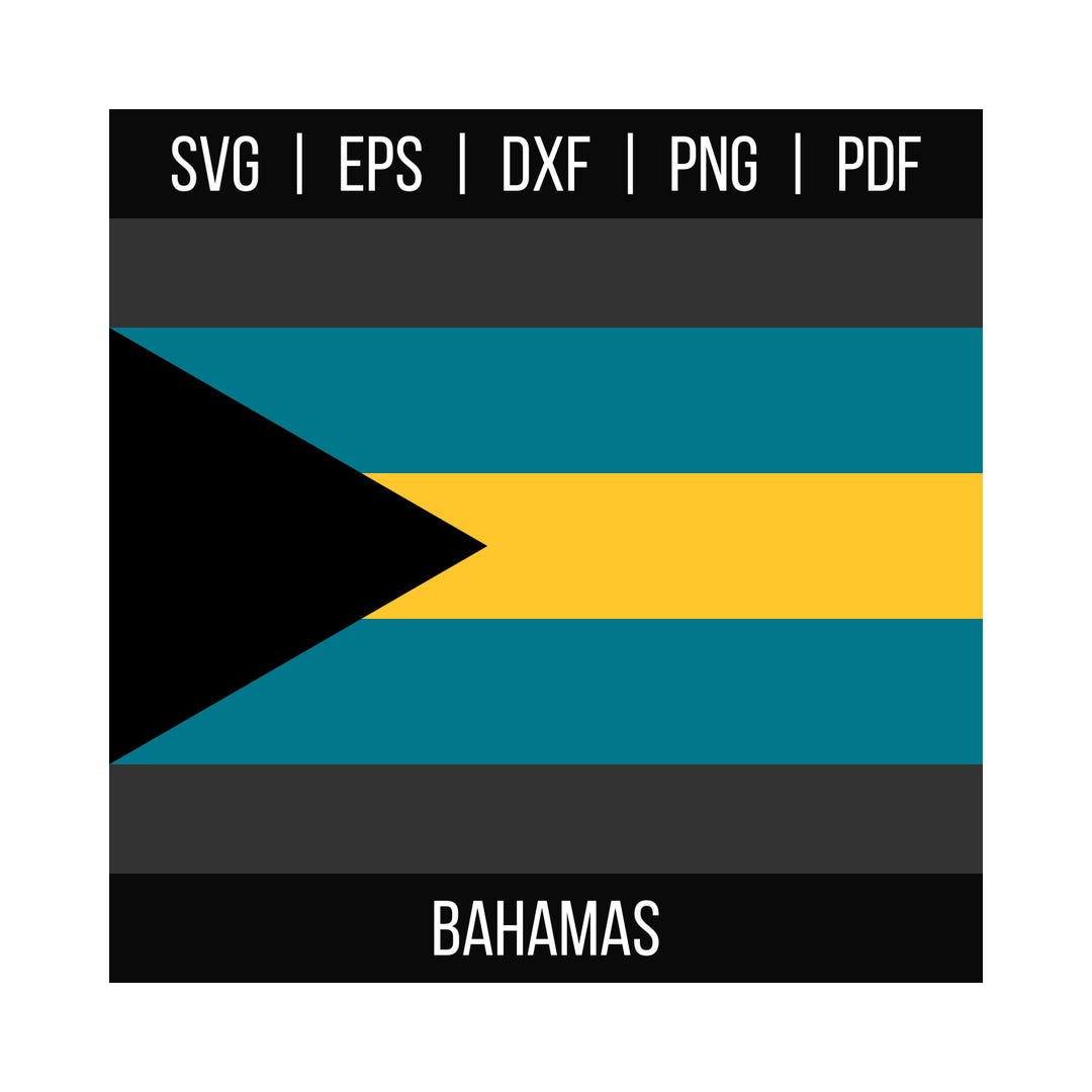 Bahamas Flag | National Flag | Svg Eps Dxf Png Pdf | HQ High-res Vector ...