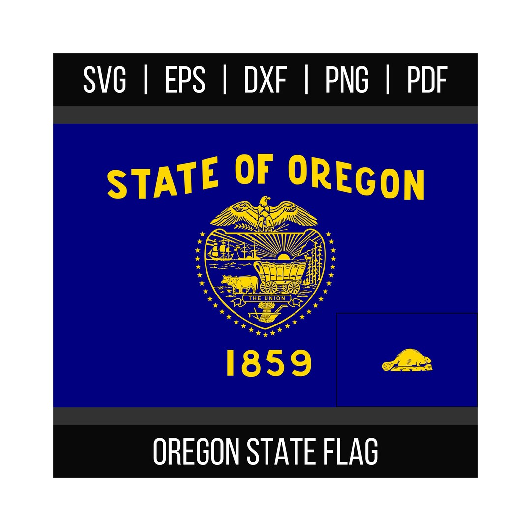 Oregon State Flag (observe & Reverse) | Svg Eps Dxf Png Pdf | HQ High ...