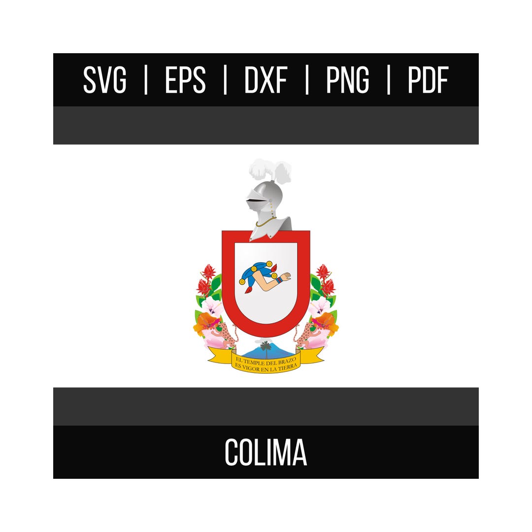 Colima Flag | State Flag | Svg Eps Dxf Png Pdf | HQ High-res Vector ...