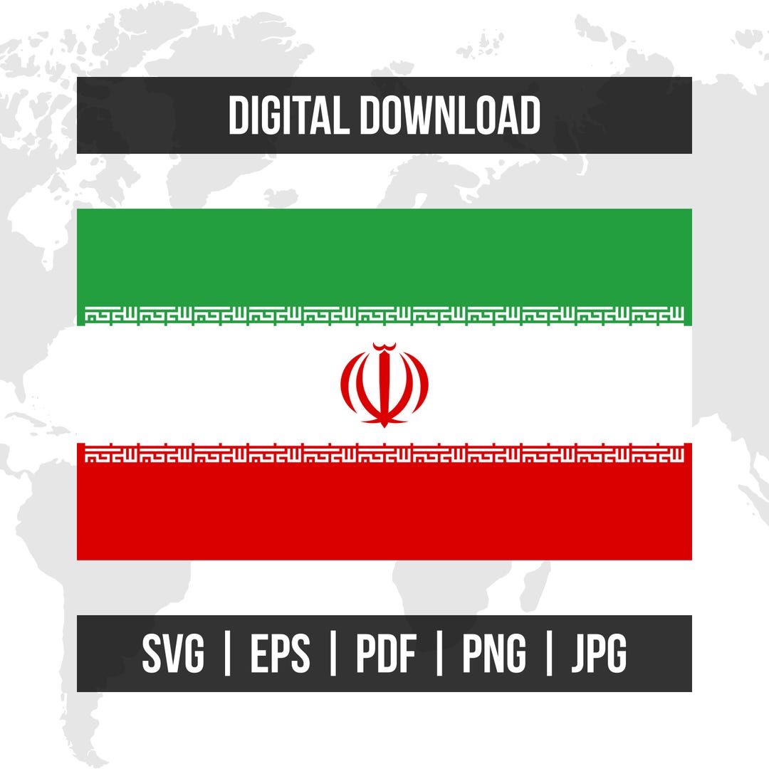 Iran Flag | National Flag | Svg Eps Pdf Png Jpg | High-quality Vector ...