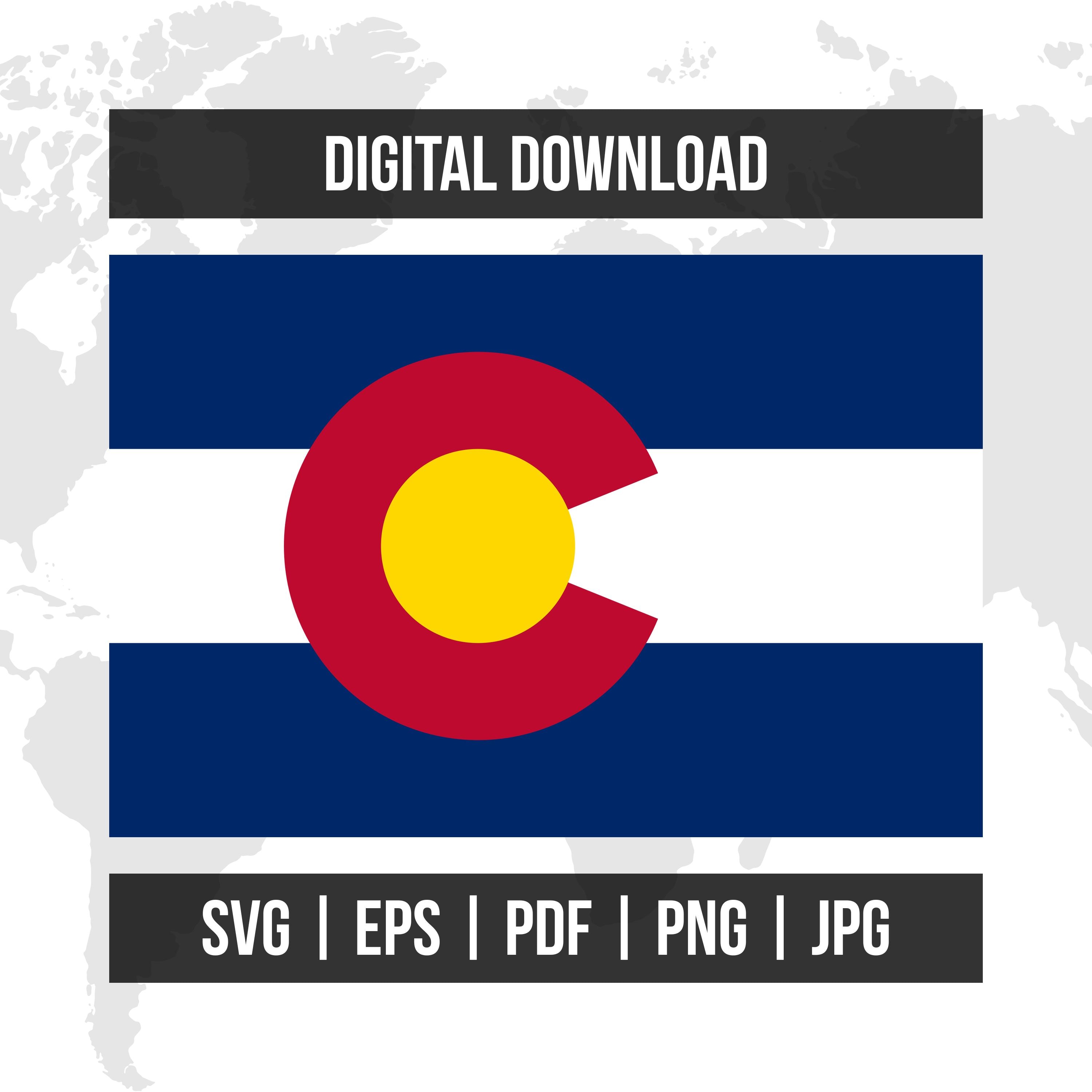 Colorado Flag | State Flag | Printable Vector Files | Digital Download ...