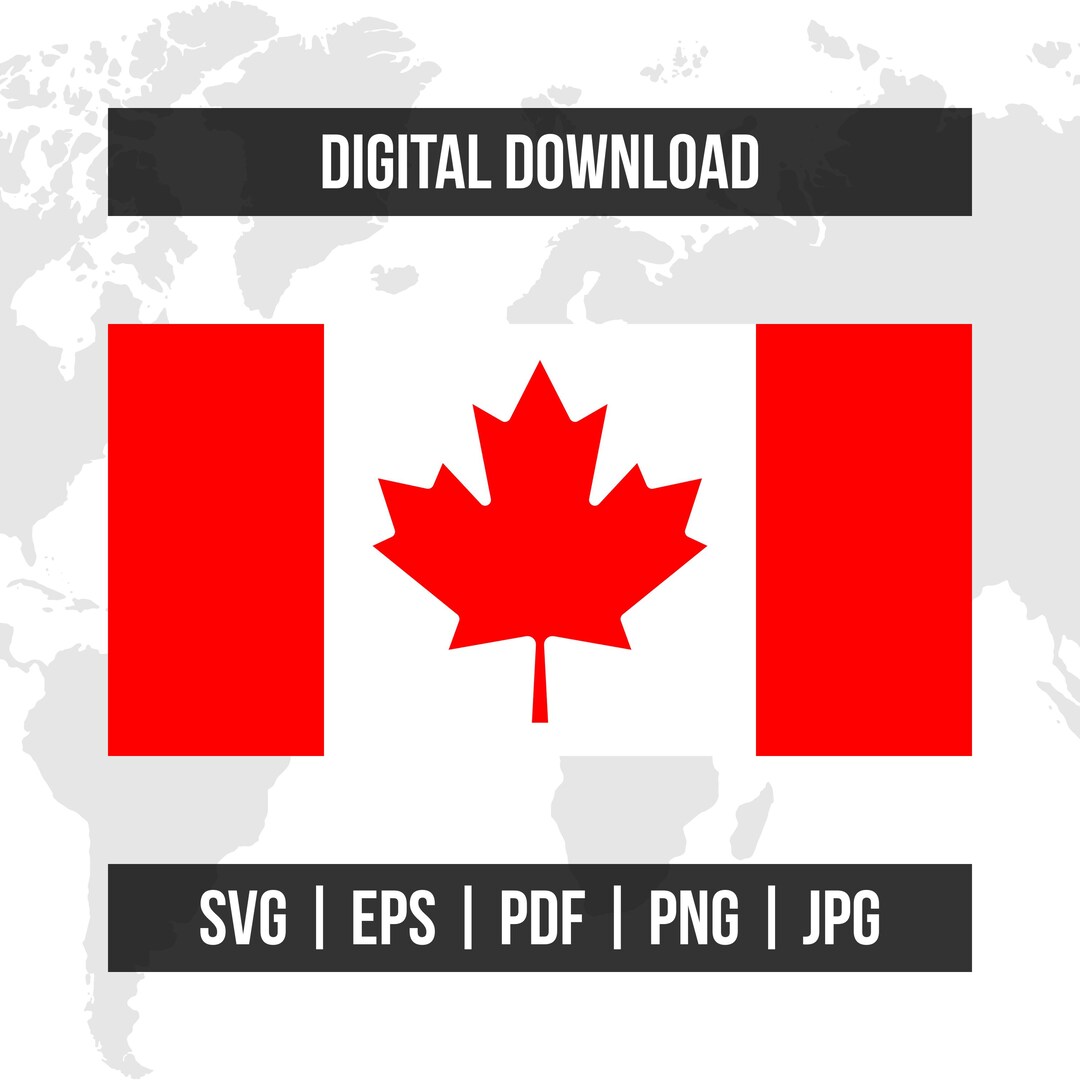 Canada Flag | National Flag | Svg Eps Dxf Png Pdf | High-quality Vector ...