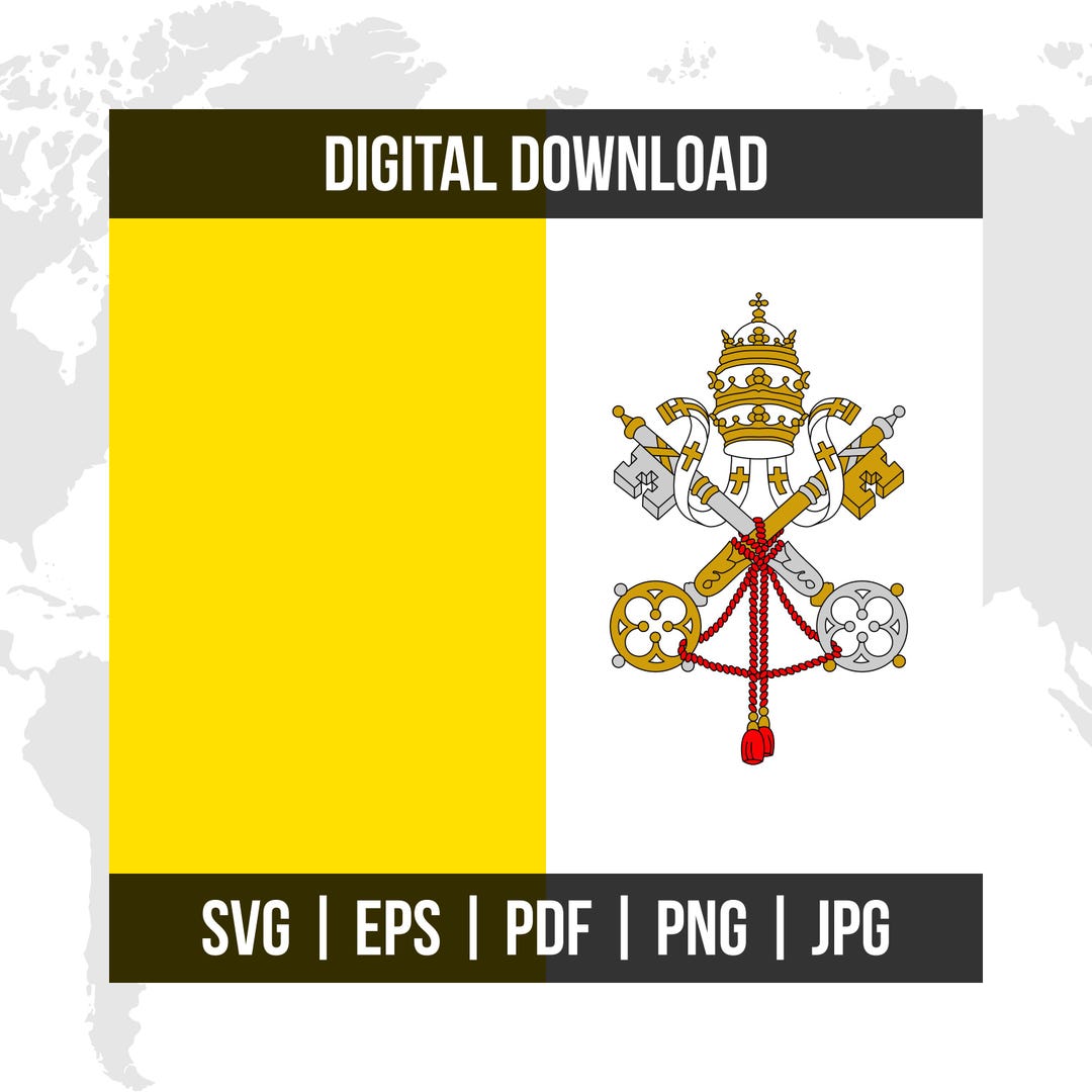 Vatican City Flag | National Flag | Svg Eps Pdf Png Jpg | High-quality ...