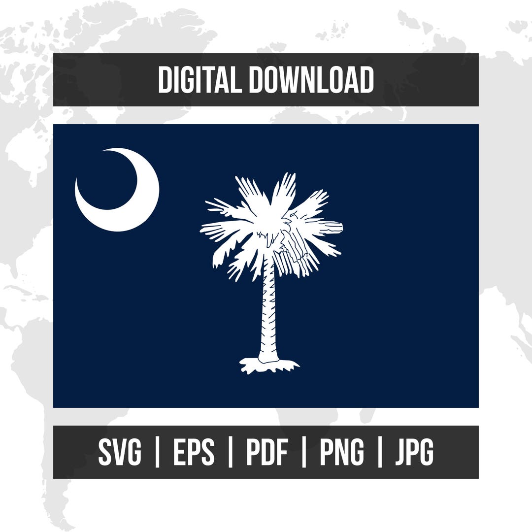 South Carolina Flag | State Flag | Printable Vector Files | Digital ...