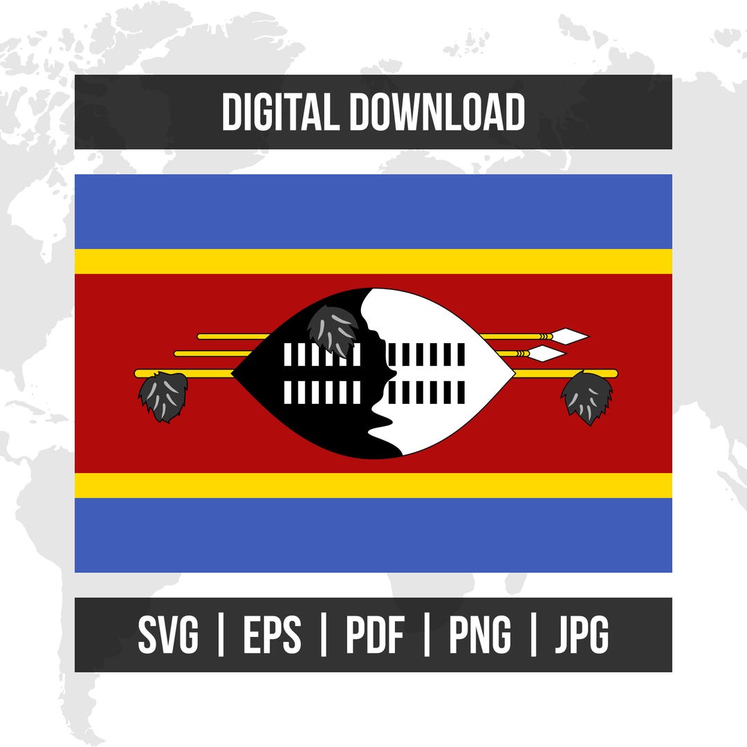 Eswatini Flag | National Flag | Svg Eps Pdf Png Jpg | High-quality ...