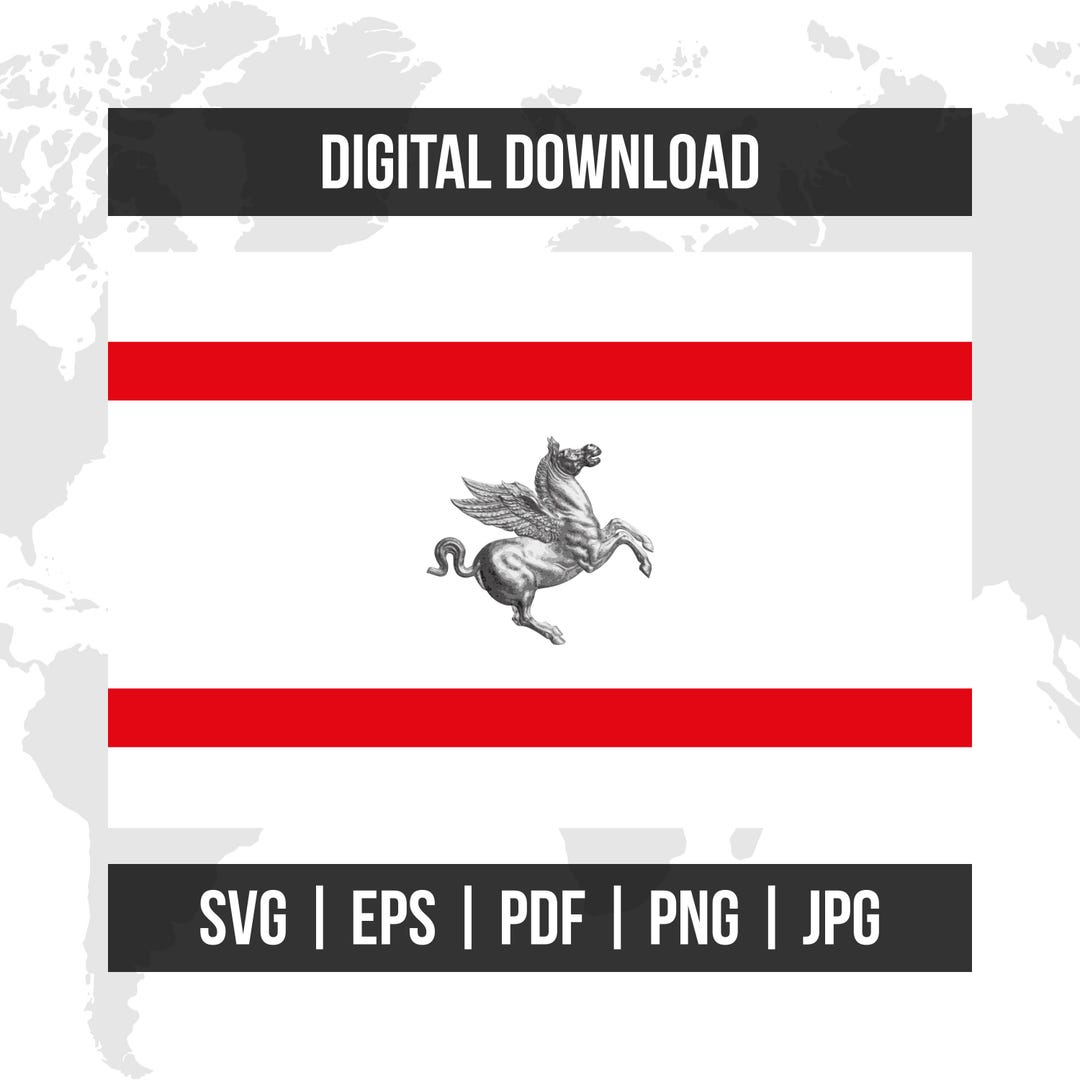 Tuscany Flag | Region Flag | Svg Eps Pdf Png Jpg | High-quality Vector ...