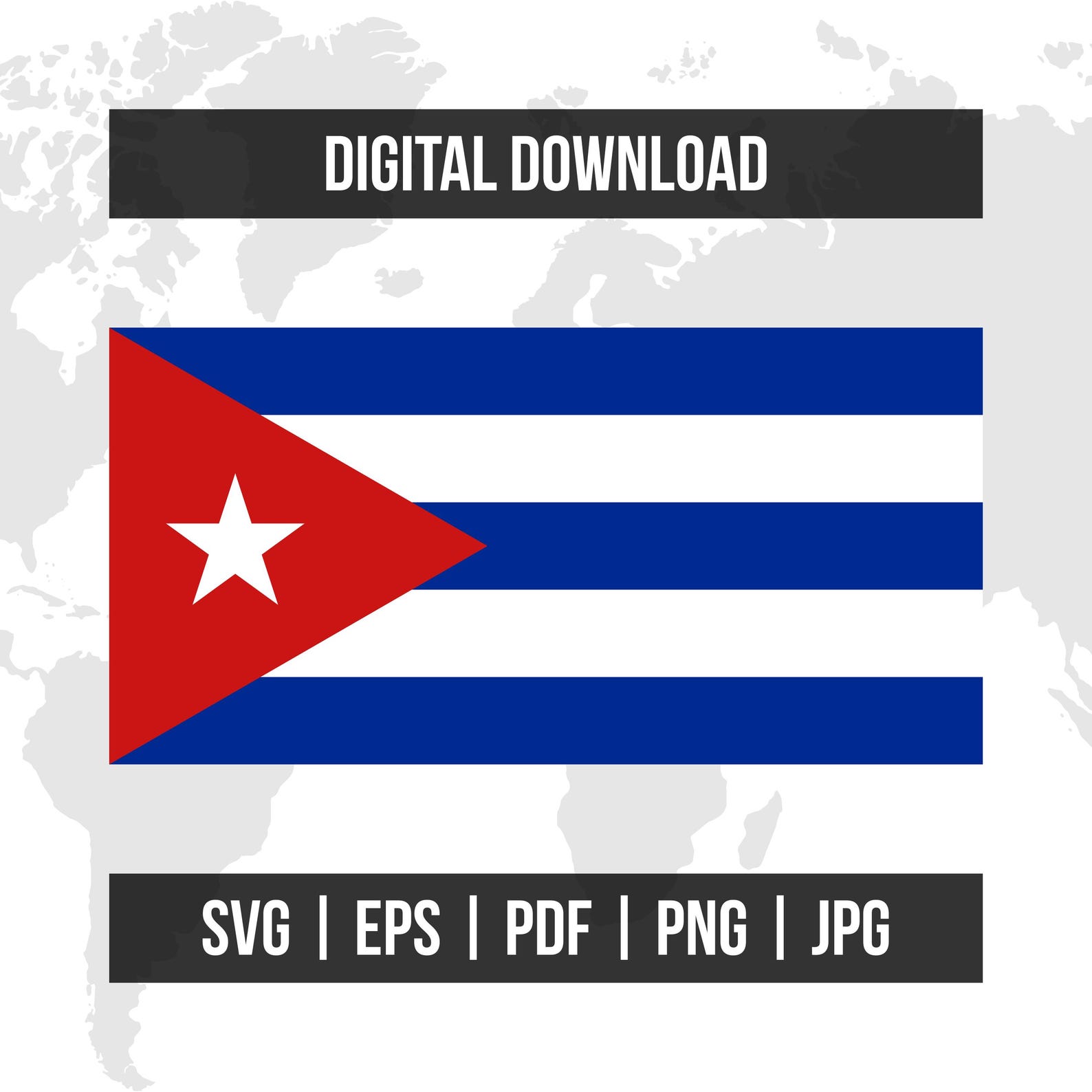 Cuba Flag | National Flag | Svg Eps Pdf Png Jpg | High-quality Vector ...