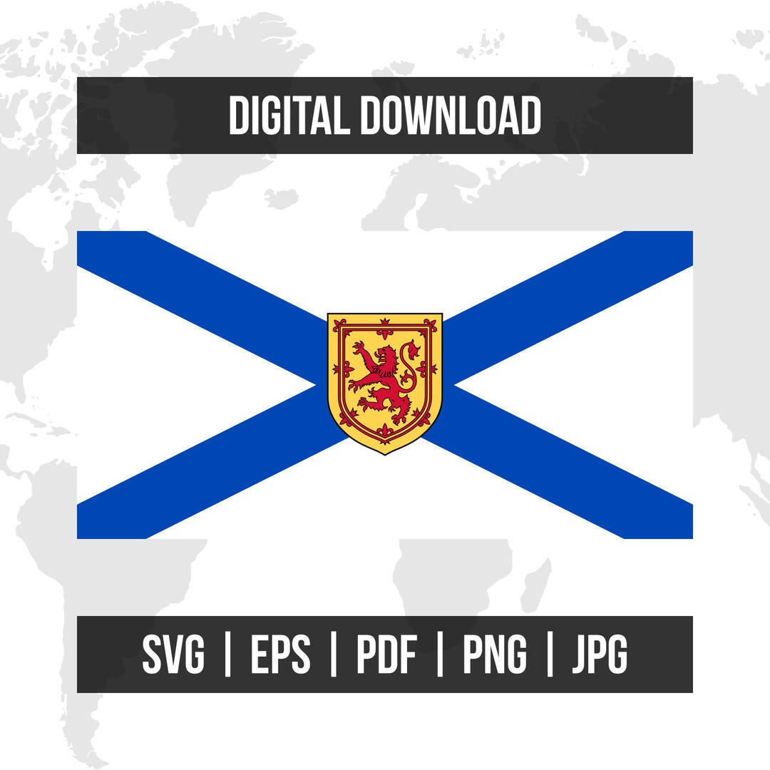 Nova Scotia Flag | Provincial Flag | Svg Eps Pdf Png Jpg | High-quality ...