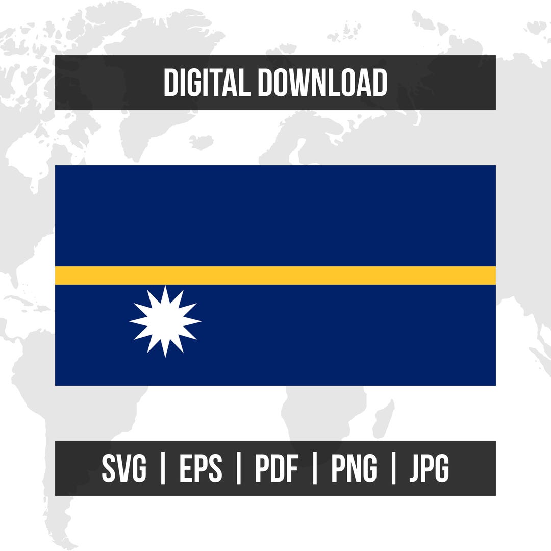 Nauru Flag | National Flag | Svg Eps Pdf Png Jpg | High-quality Vector ...