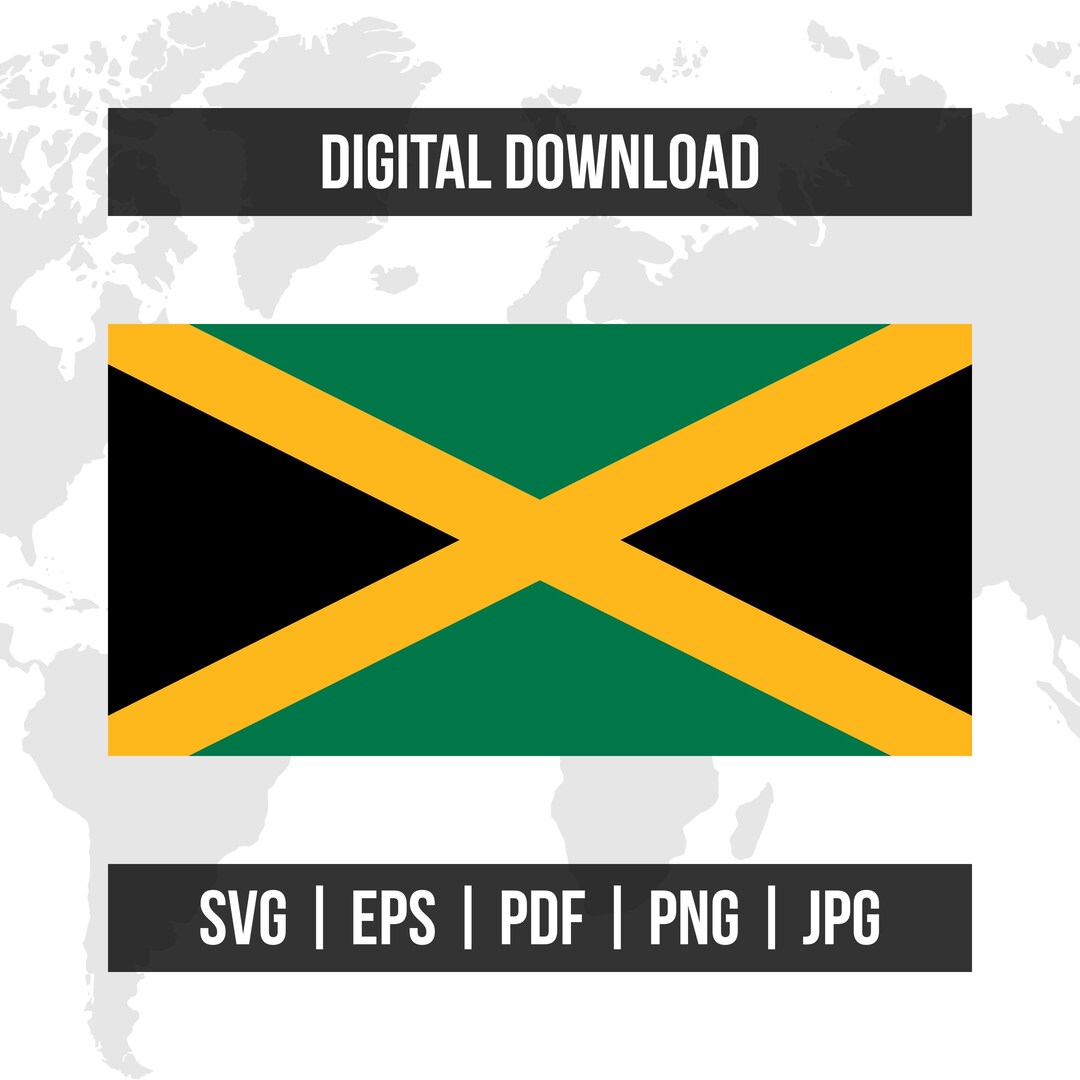 Jamaica Flag | National Flag | Svg Eps Pdf Png Jpg | High-quality ...