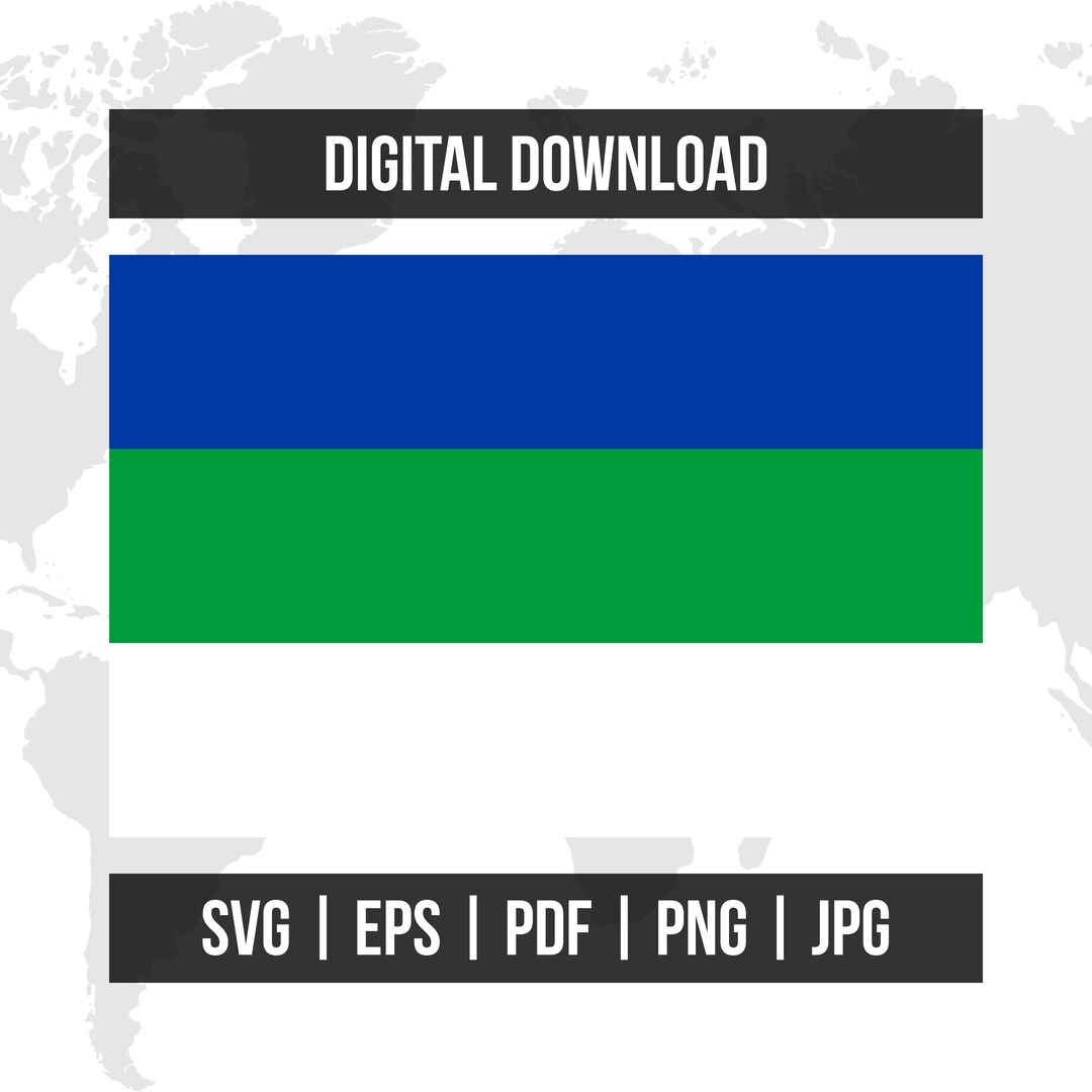 Komi Flag | Republic Flag | Printable Vector Files | Digital Download ...