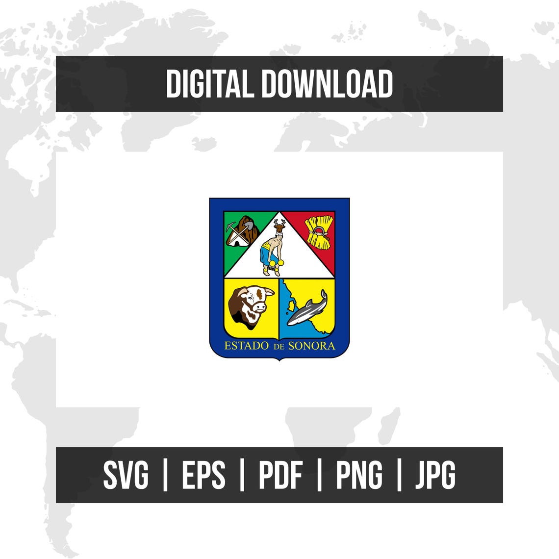 Sonora Flag | State Flag | Svg Eps Pdf Png Jpg | High-quality Vector ...